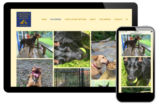 Kennel Website Draws Pet Lovers w Photos | Full Deck Design