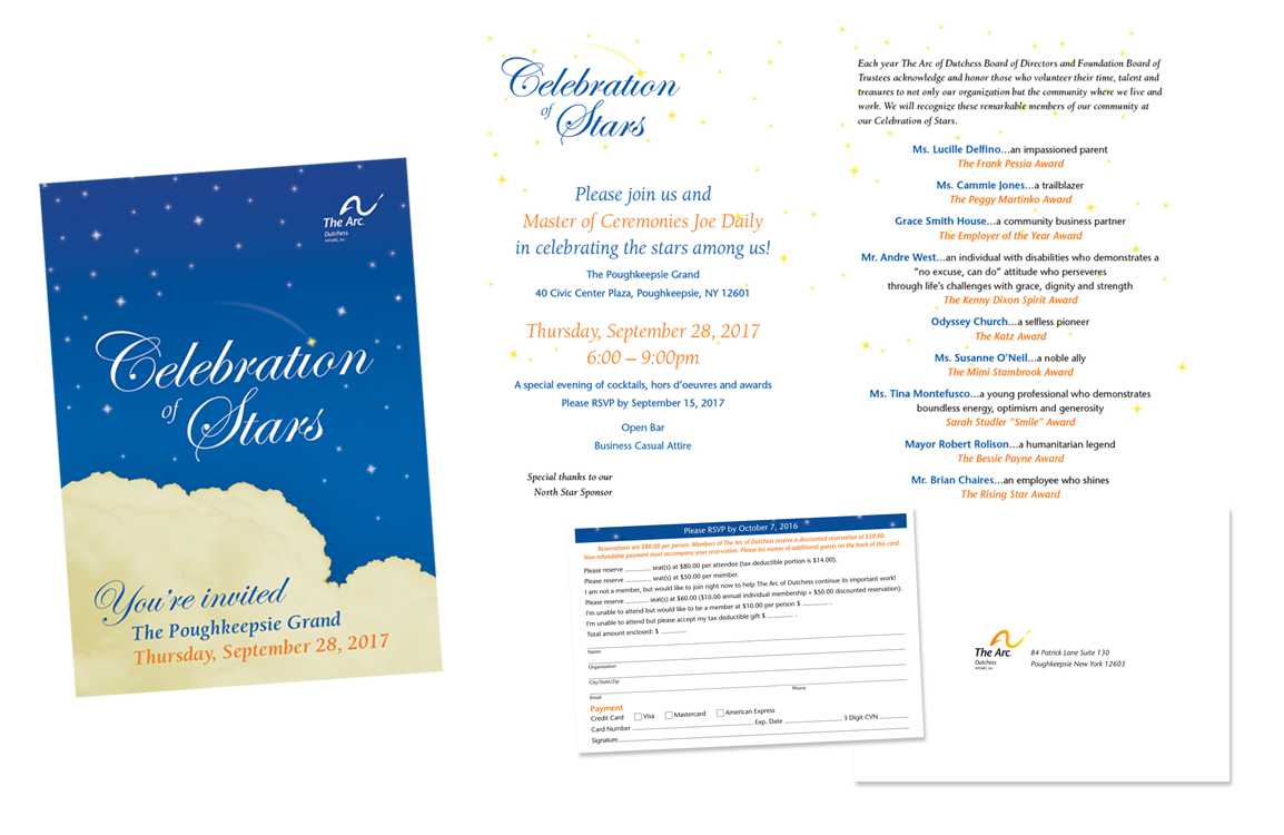 Gala Invitation Design | Hudson Valley NY | Full Deck Design