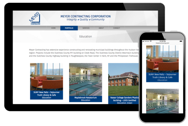 General Contractor Portfolio Website | Full Deck Design