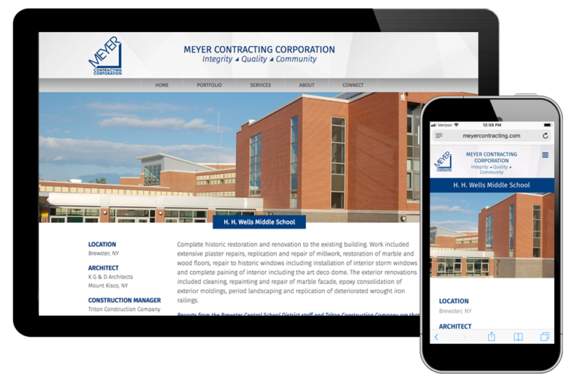 General Contractor Portfolio Website | Full Deck Design