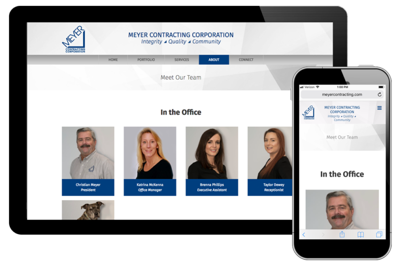 General Contractor Portfolio Website | Full Deck Design